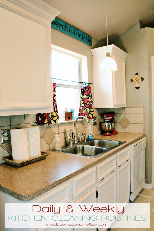 Kitchen Cleaning Routines & Printable Cleaning Checklist by Walden ...