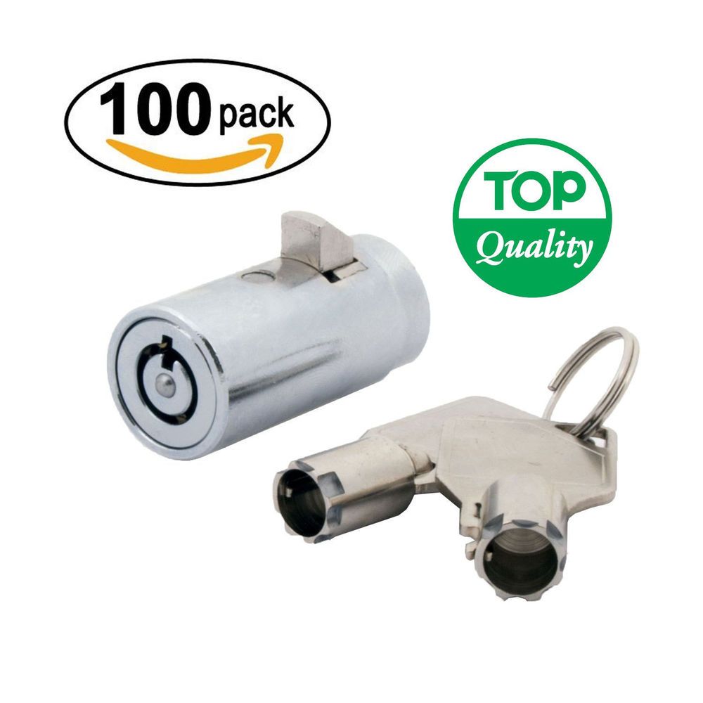 100 Vending Machine Tubular Plug Lock and Keys Coke Pepsi Soda Snac...