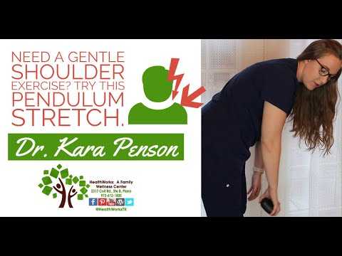 Need a Gentle Shoulder exercise? Try This Pendulum Stretch. I HealthWo